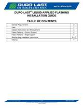 Duro-Last Specifications